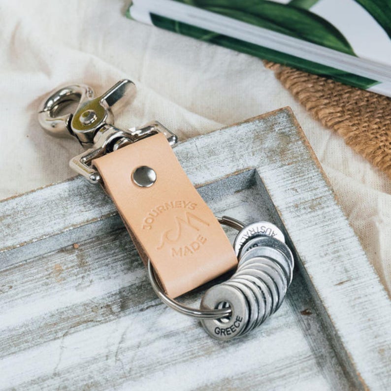 Travel Keychain & Country Tokens, Gifts for a Traveler, Traveller ...