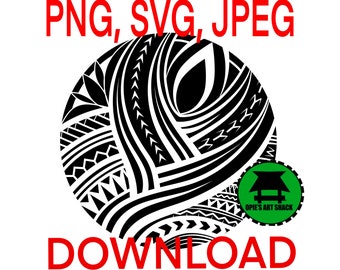 SVG Tribal Font/ PNG Polynesian Tribal Text Font/ Png, SVG Samoan Font ...