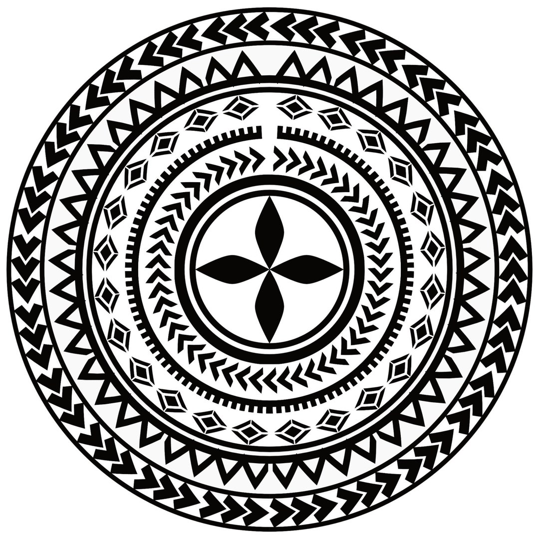Samoan Tribal Circle Png | Samoan Png Download Pattern - Etsy