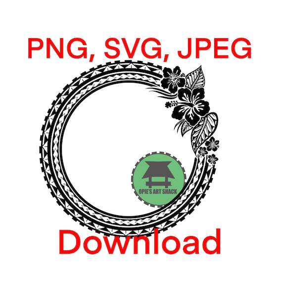 Polynesian Circle Tribal Pattern Border Samoan Design Wood - Etsy