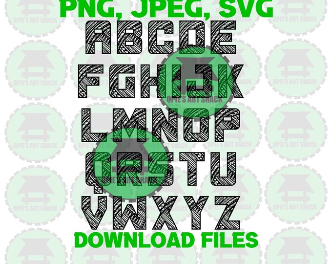 Polynesian Tribal Letters and Numbers Bundle | Tribal Letters A to Z ...