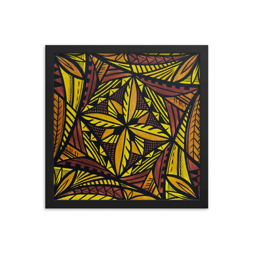 Samoan print samoan painting samoan artwork samoan art | Etsy