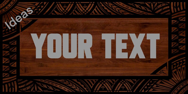 Polynesian Frame SVG, Rectangular Cut Files Silhouette, Tribal Pattern ...