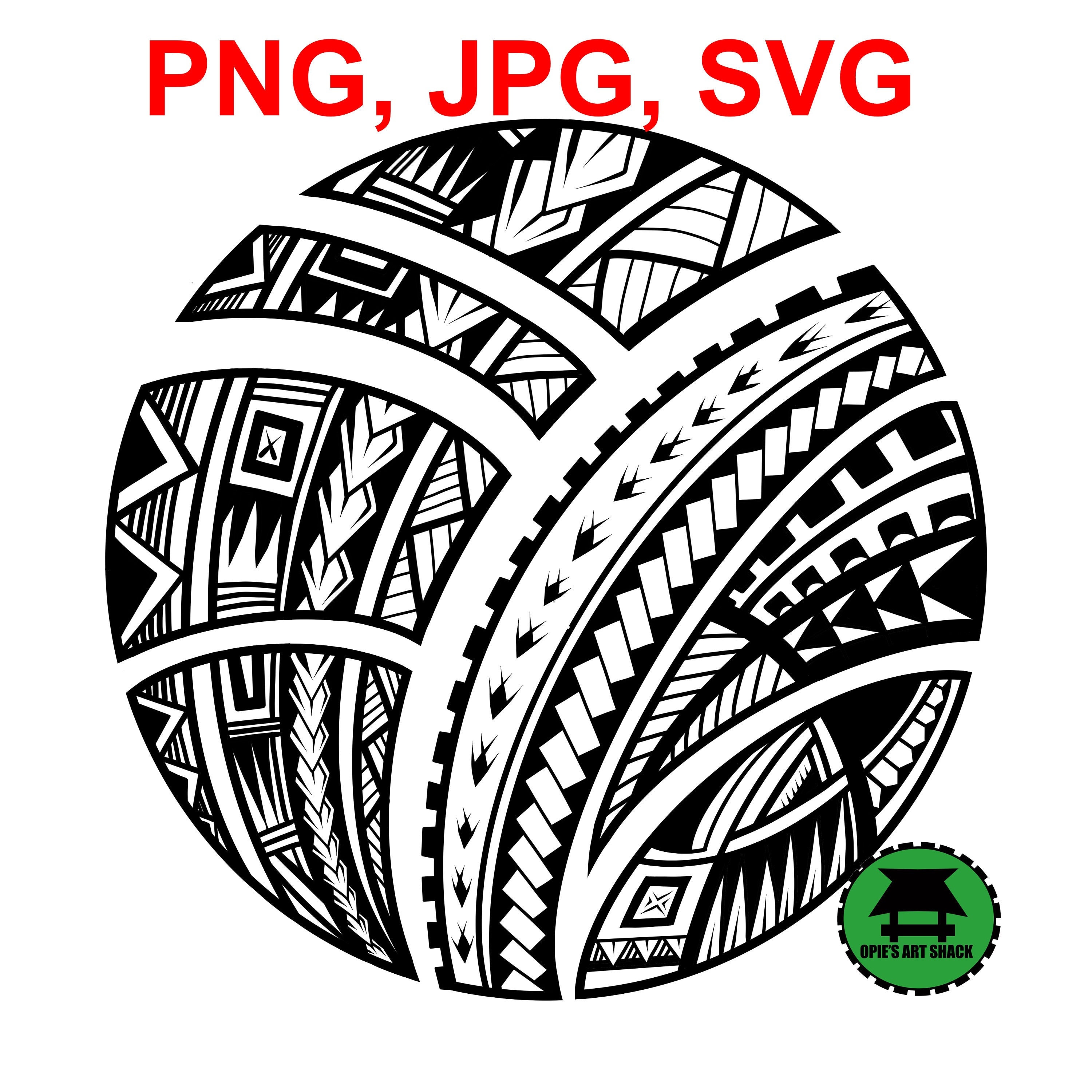 Samoan Png Circle Pattern, Island Tribal Png File, Polynesian Pattern ...