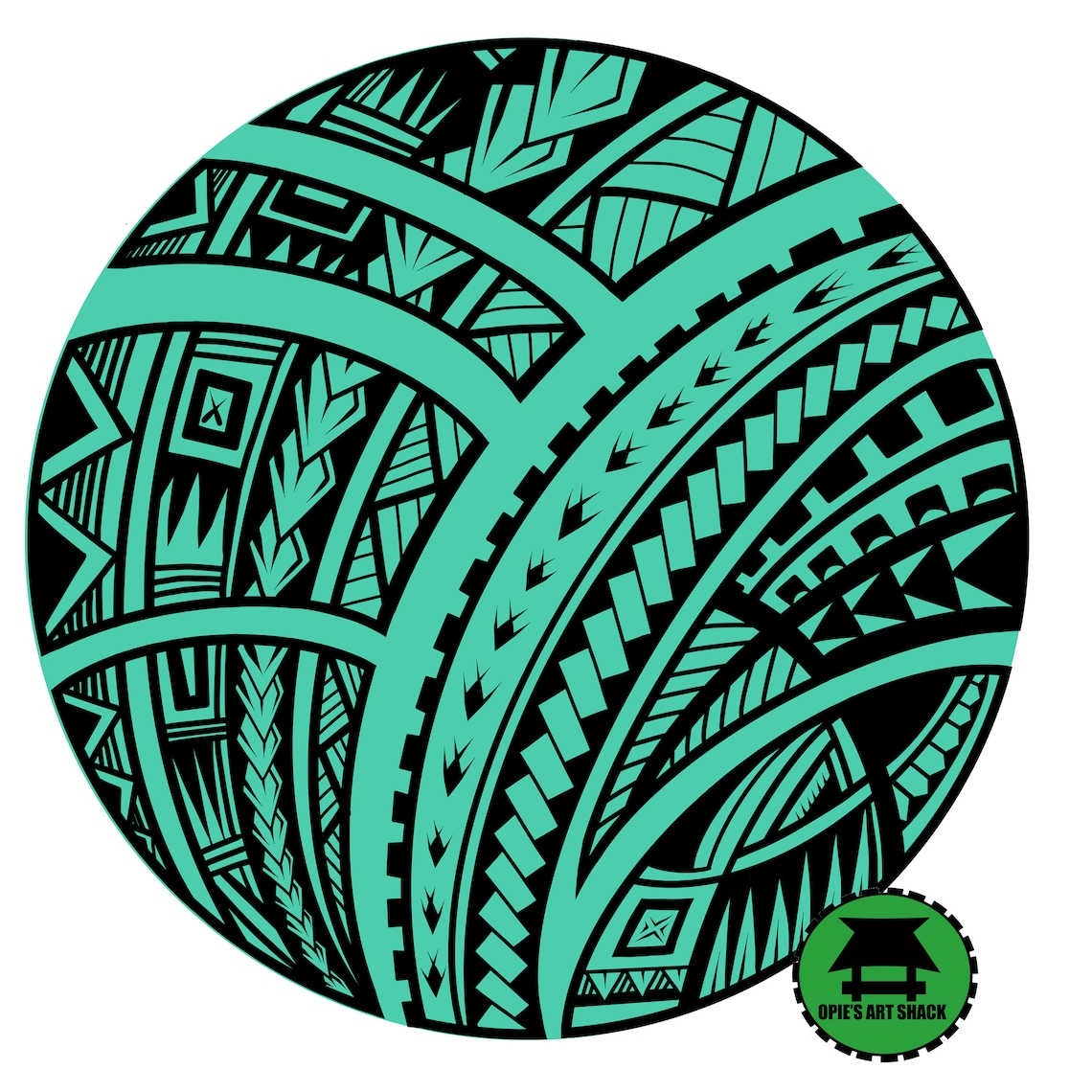 Samoan Png Circle Pattern, Island Tribal Png File, Polynesian Pattern ...