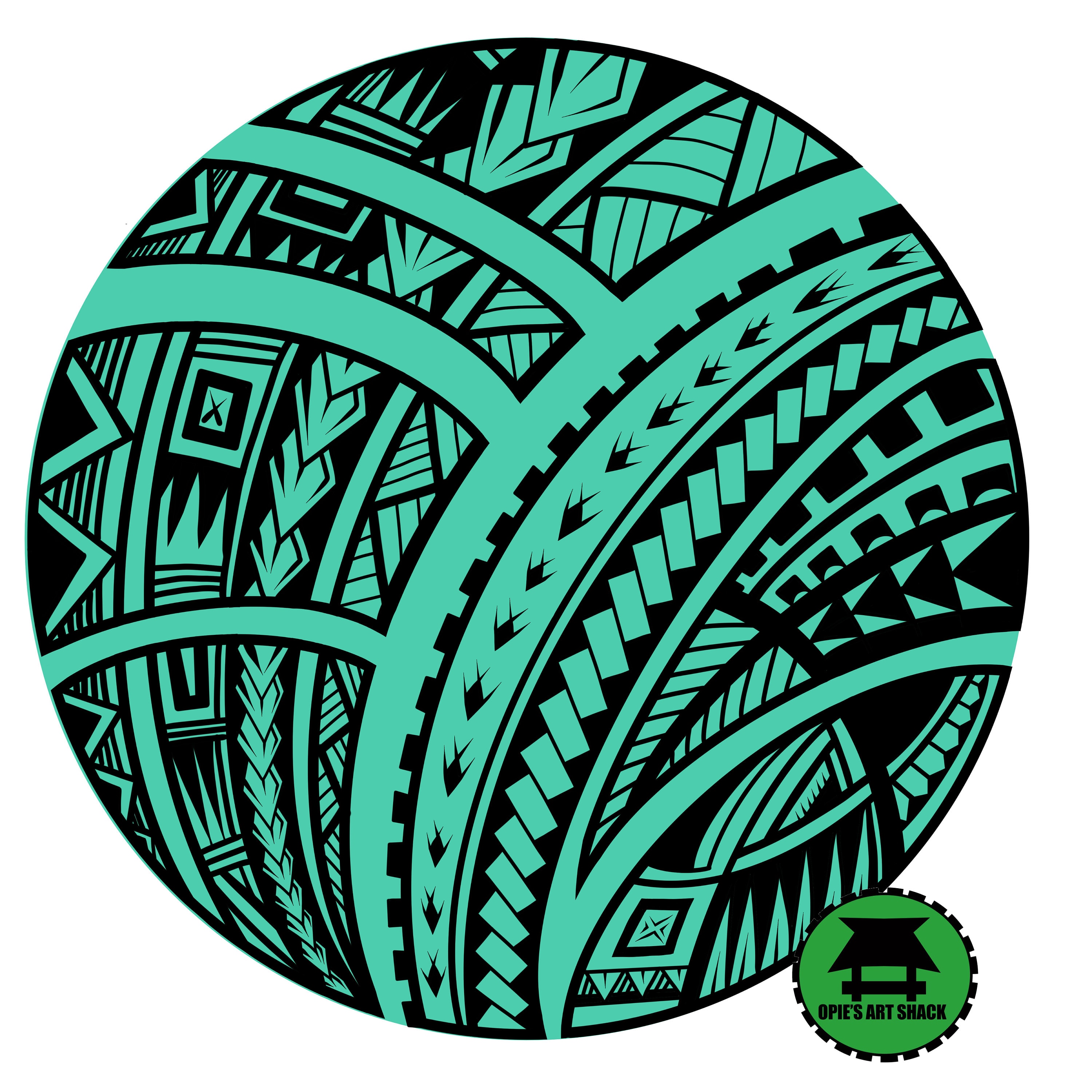 Samoan Png Circle Pattern, Island Tribal Png File, Polynesian Pattern ...