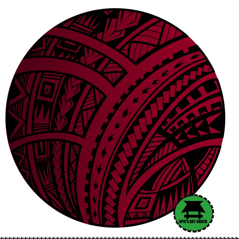 Samoan Png Circle Pattern, Island Tribal Png File, Polynesian Pattern ...