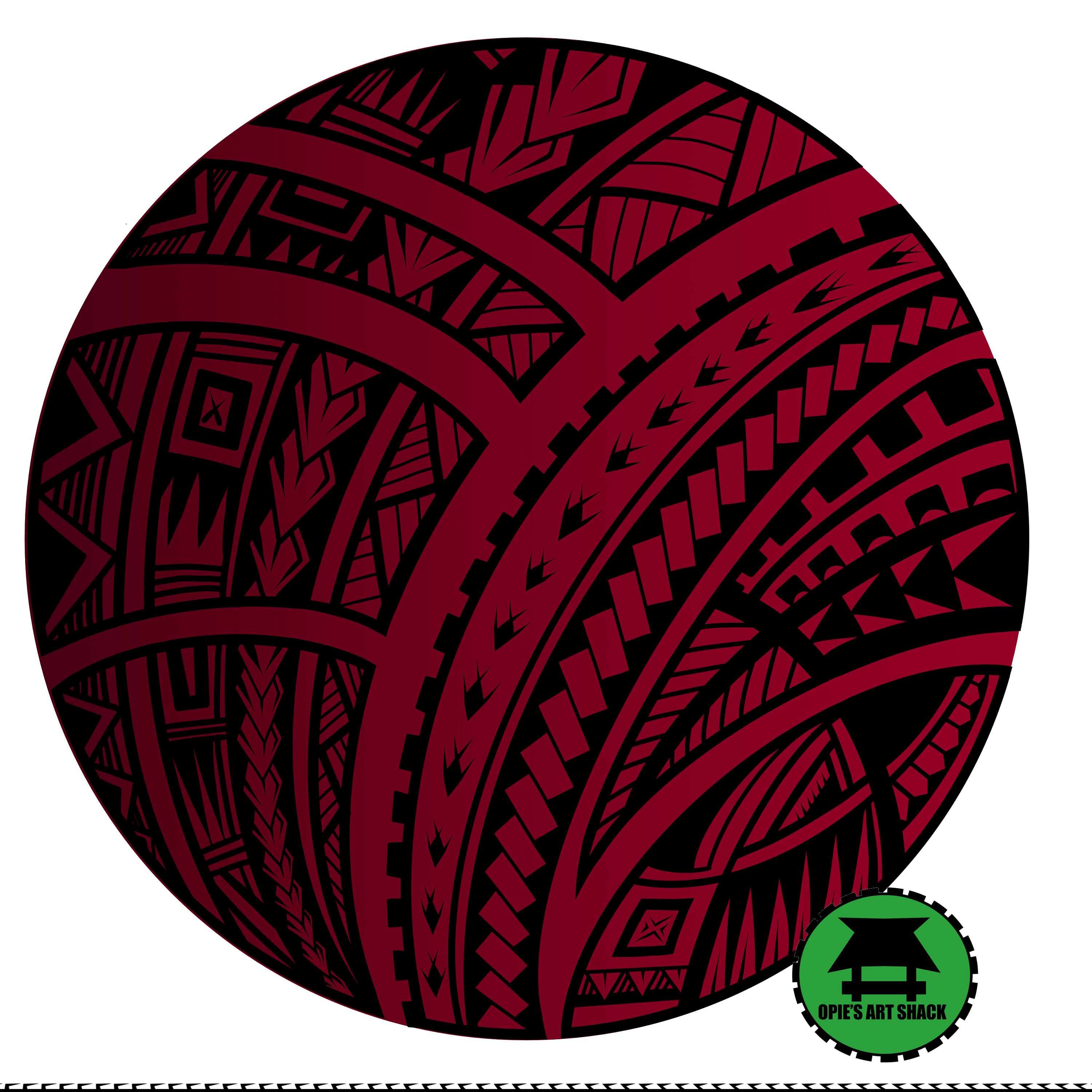 Samoan Png Circle Pattern, Island Tribal Png File, Polynesian Pattern ...