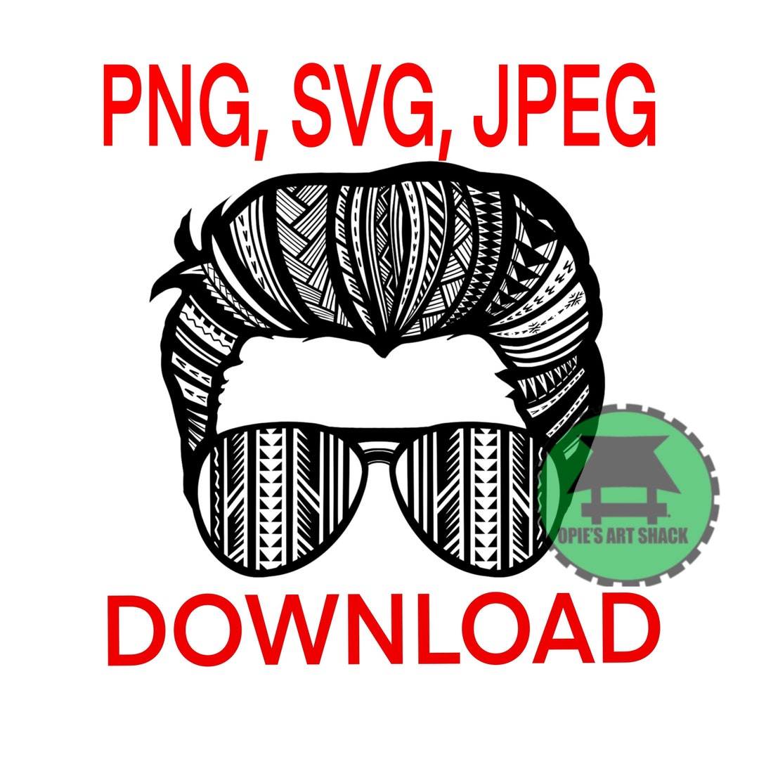 Pacific Man Tribal PNG, SVG, Polynesian Art, Printable Art, Shirt ...