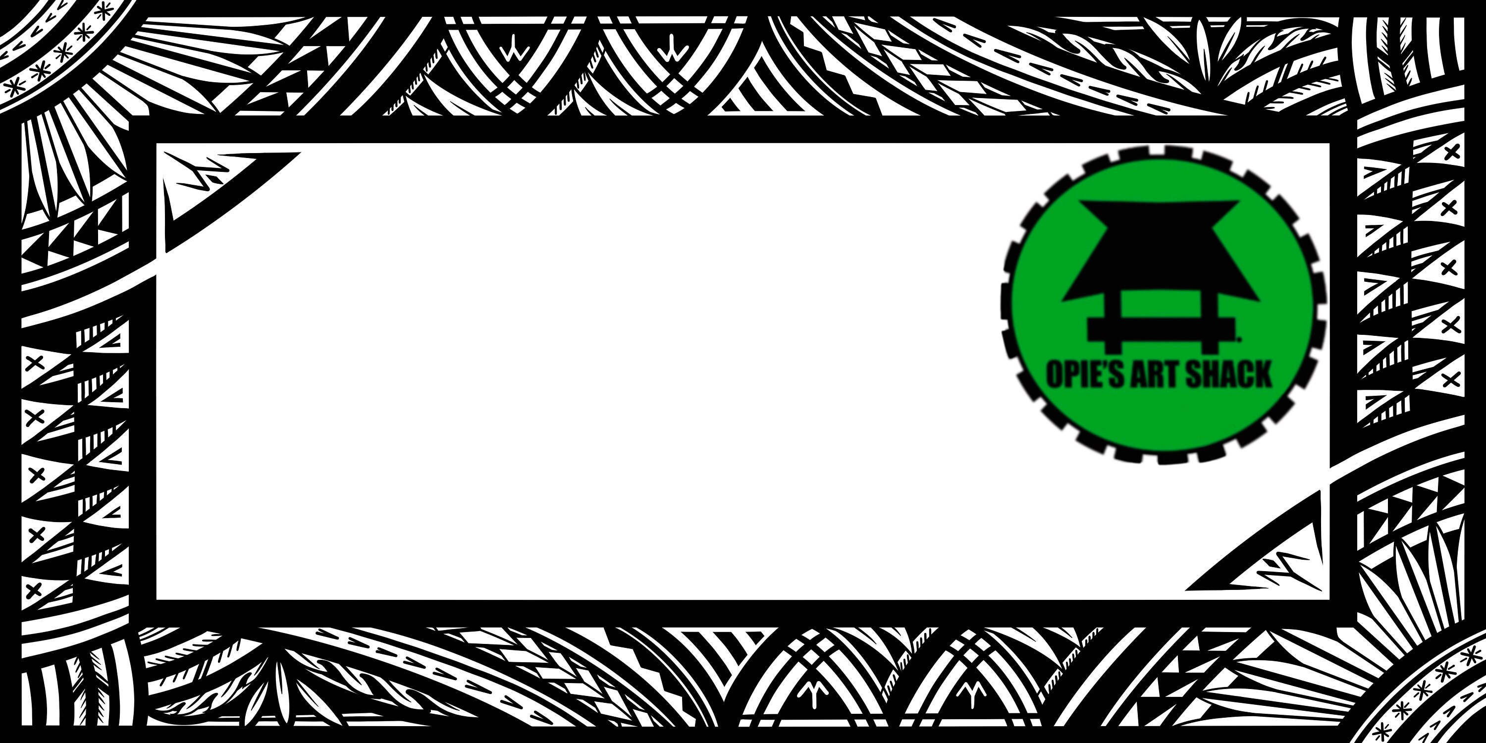 Polynesian Frame SVG, Rectangular Cut Files Silhouette, Tribal Pattern ...