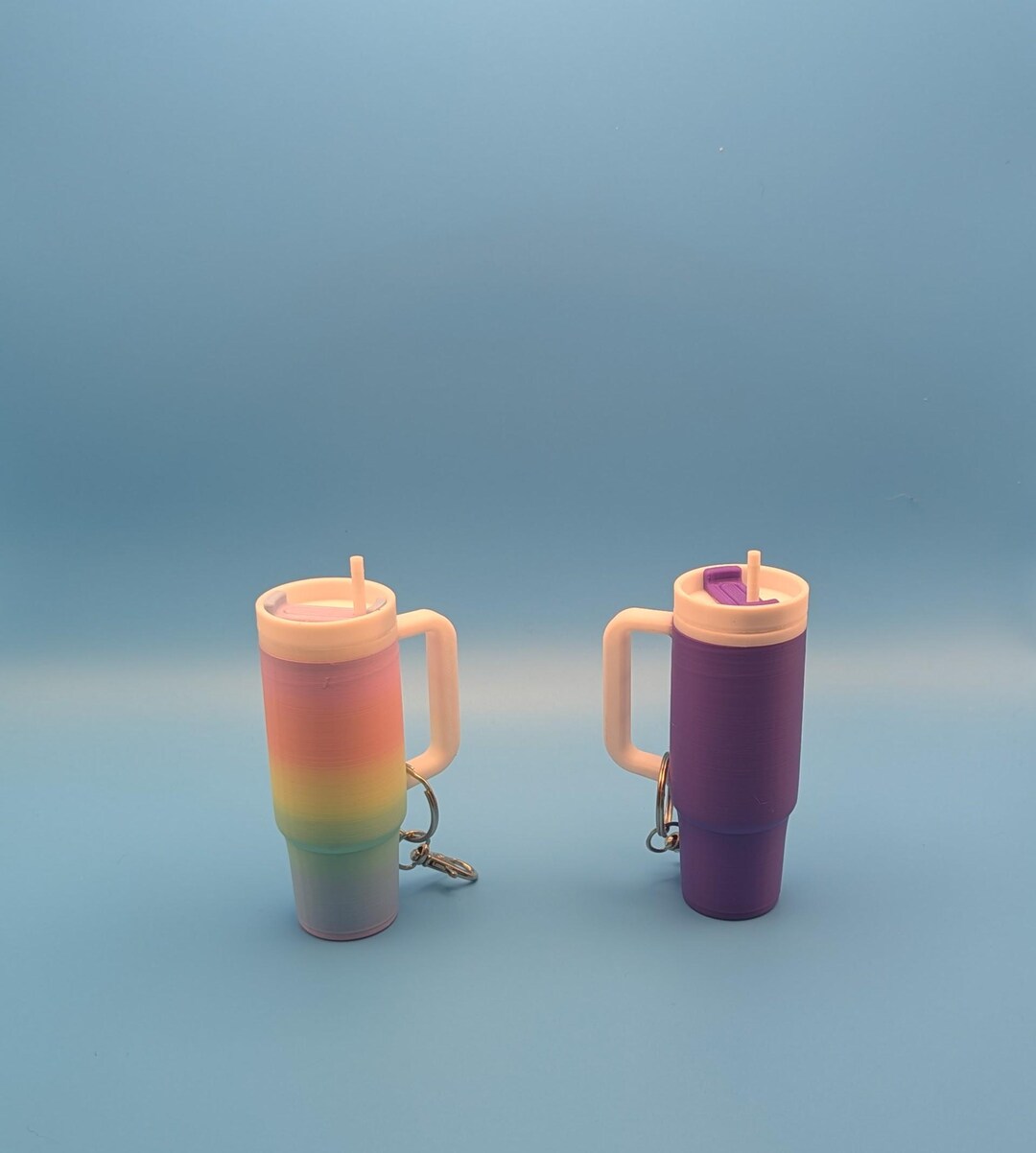 Mini Stanley Inspired Tumbler Keychain: Chapstick Holder & Secret Stash ...