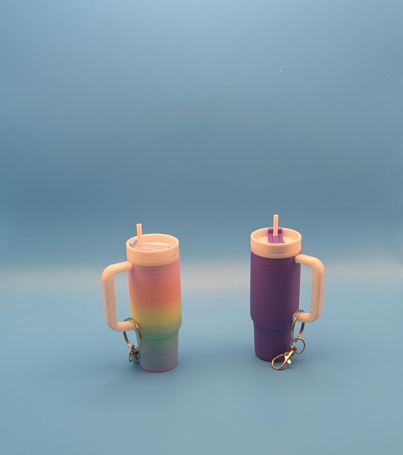 Mini Stanley Inspired Tumbler Keychain: Chapstick Holder & Secret Stash ...