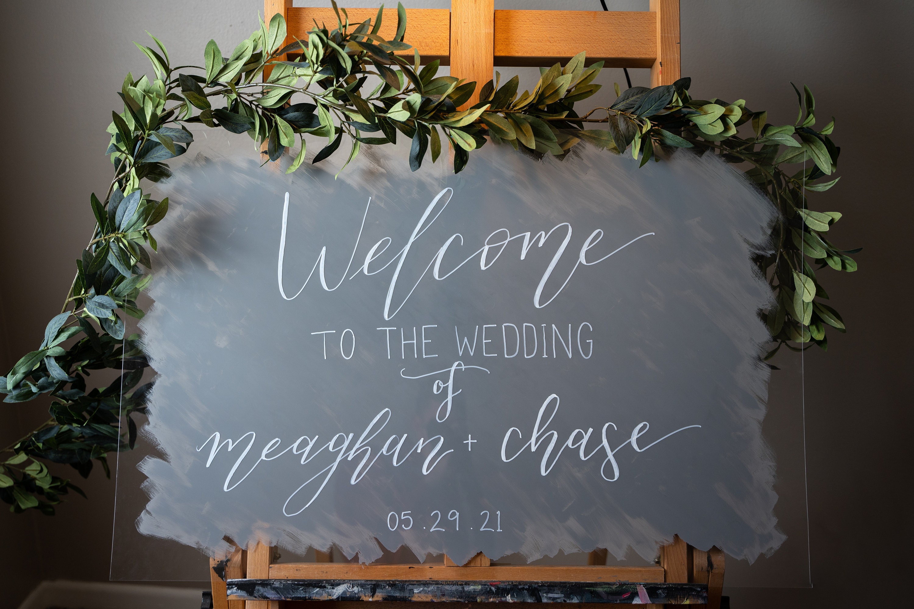 Personalized Wedding Welcome Calligraphy Sign | Etsy