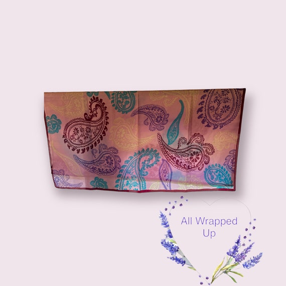 Vintage Simon Chang Silk Scarf 100cm Square - Gem