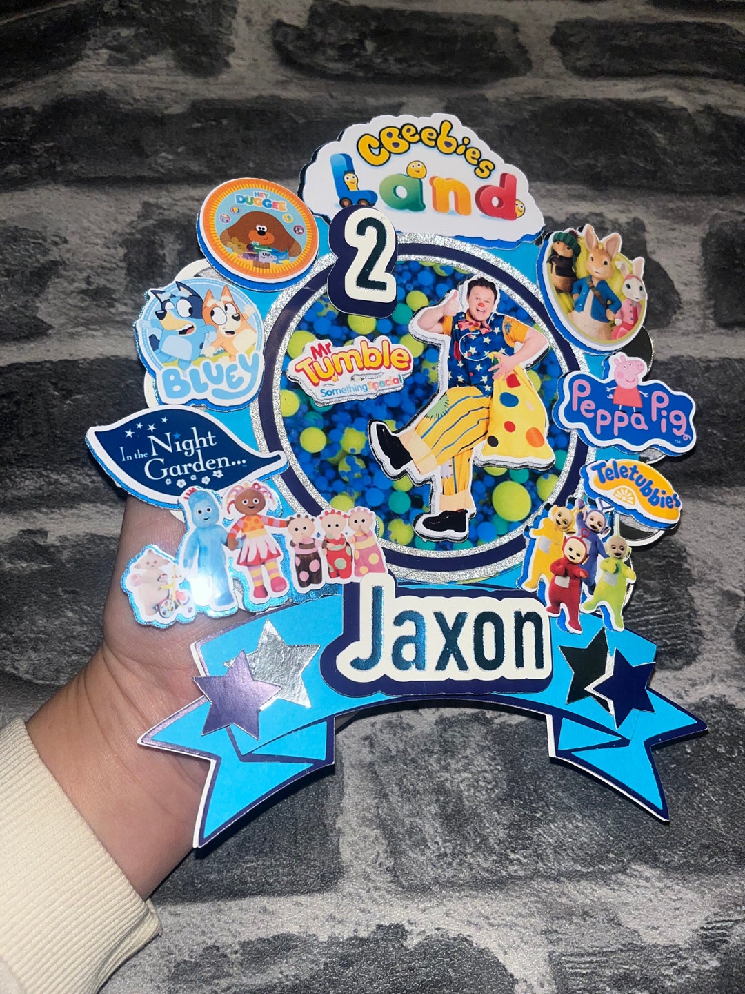 Cbeebies Style 3D Cake Topper - Etsy