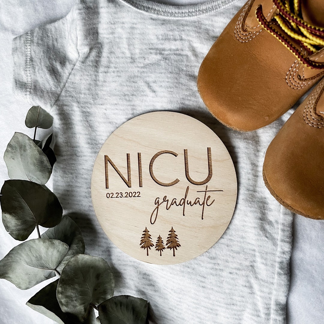 NICU Graduate Baby Sign | Birth Announcement | Baby by the Month Photo ...