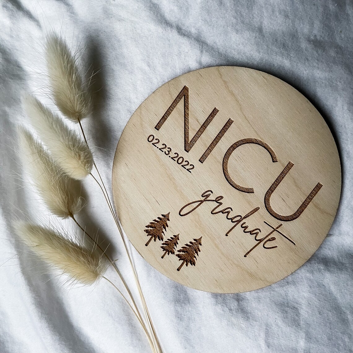 NICU Graduate Baby Sign Birth Announcement Baby by the - Etsy