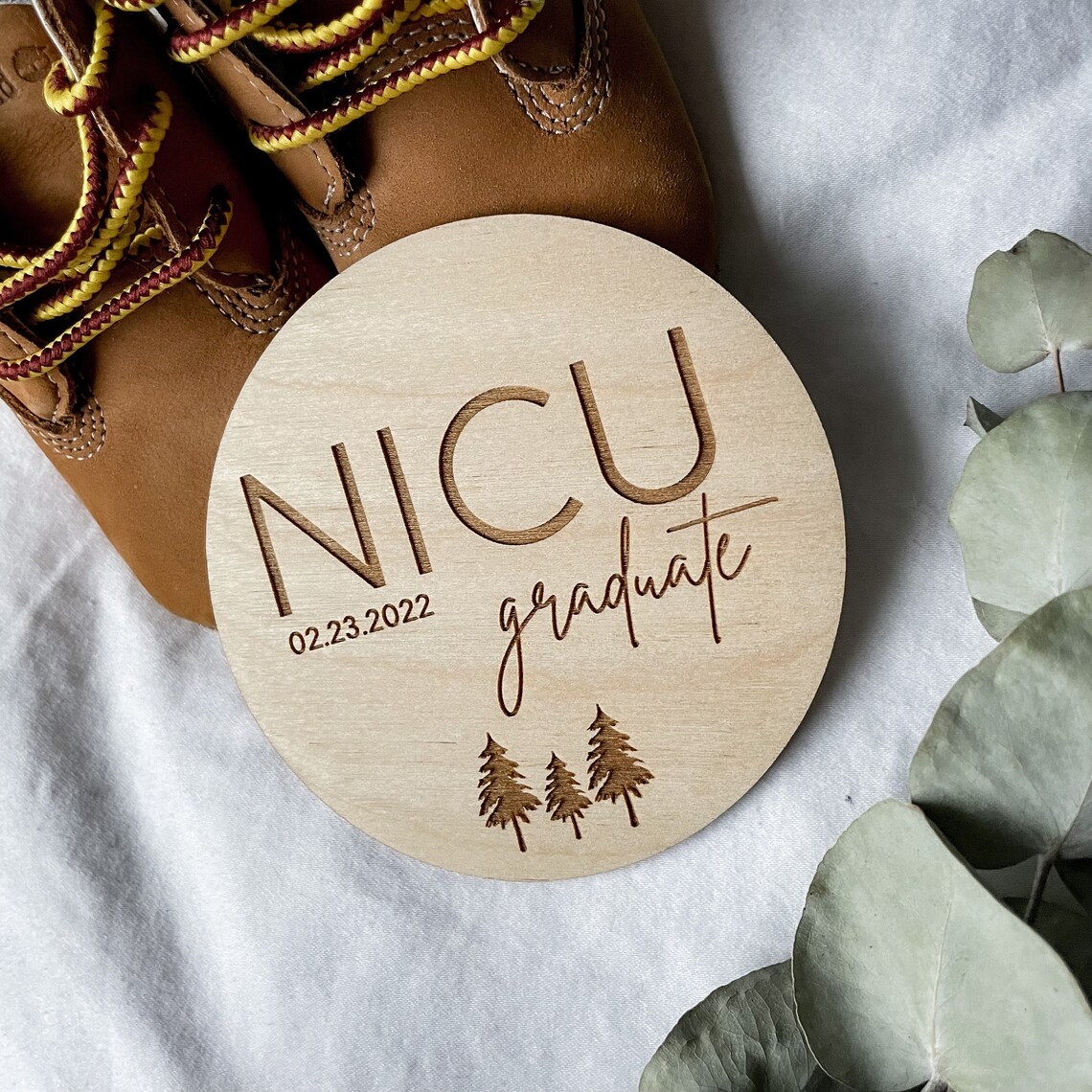 NICU Graduate Baby Sign Birth Announcement Baby by the - Etsy