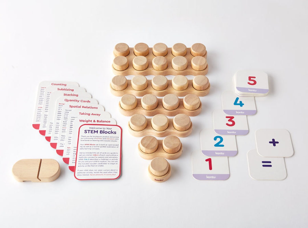 Magnetic Wooden Blocks, Number Blocks, Math Blocks, STEM Toy - Etsy