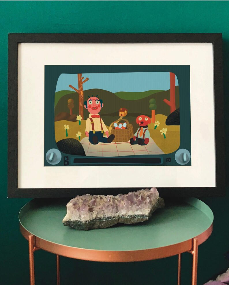 DHMIS Birthday Him for Her Abstract Wall Art Fun Poster Office Living ...