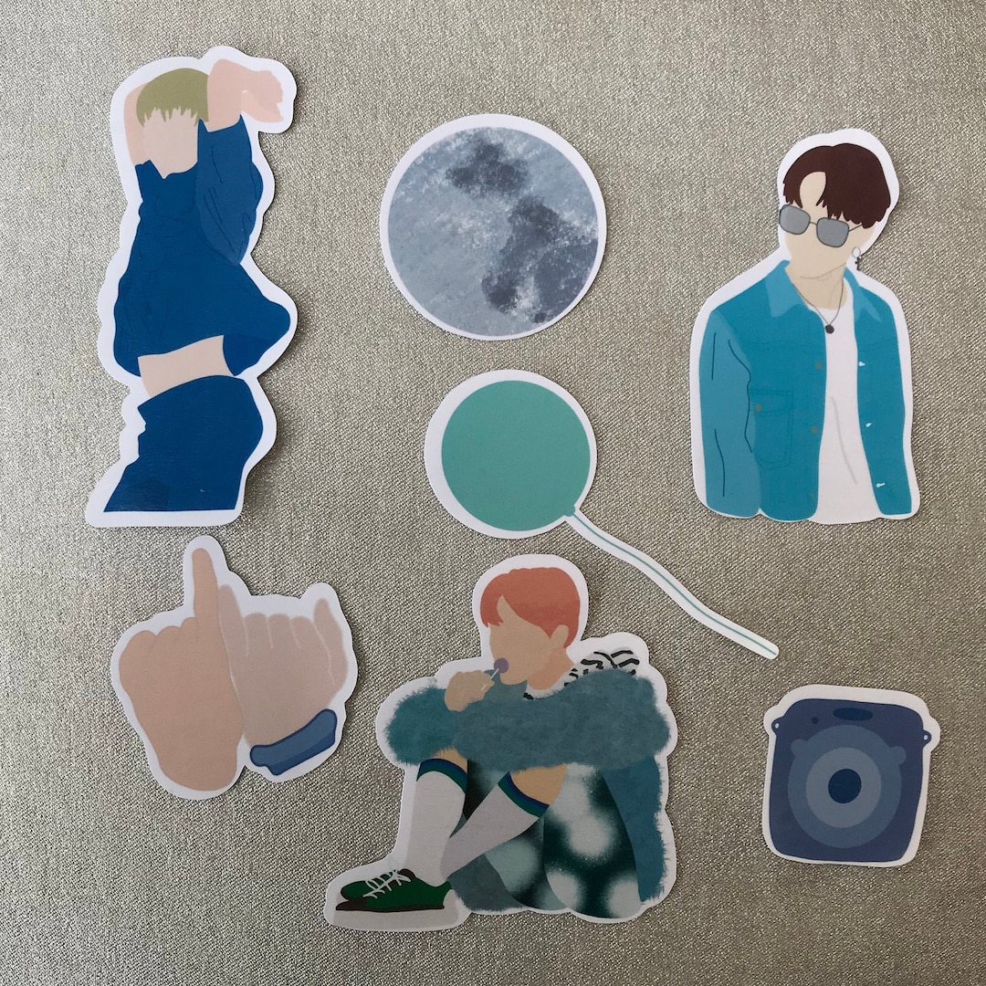 BTS Jimin Stickers - Etsy