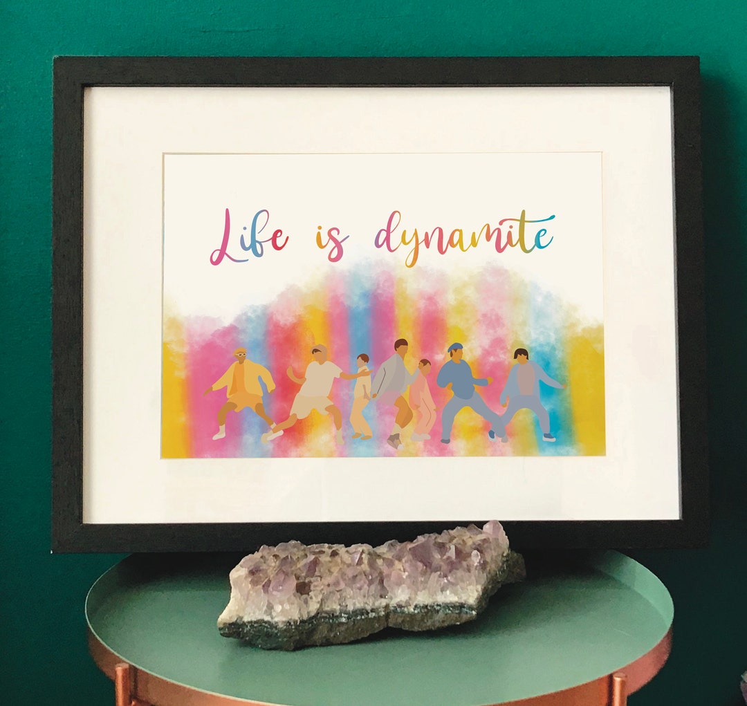 BTS Dynamite Print BTS Gift BTS Poster Bts Print Birthday Gift Kid Gift ...