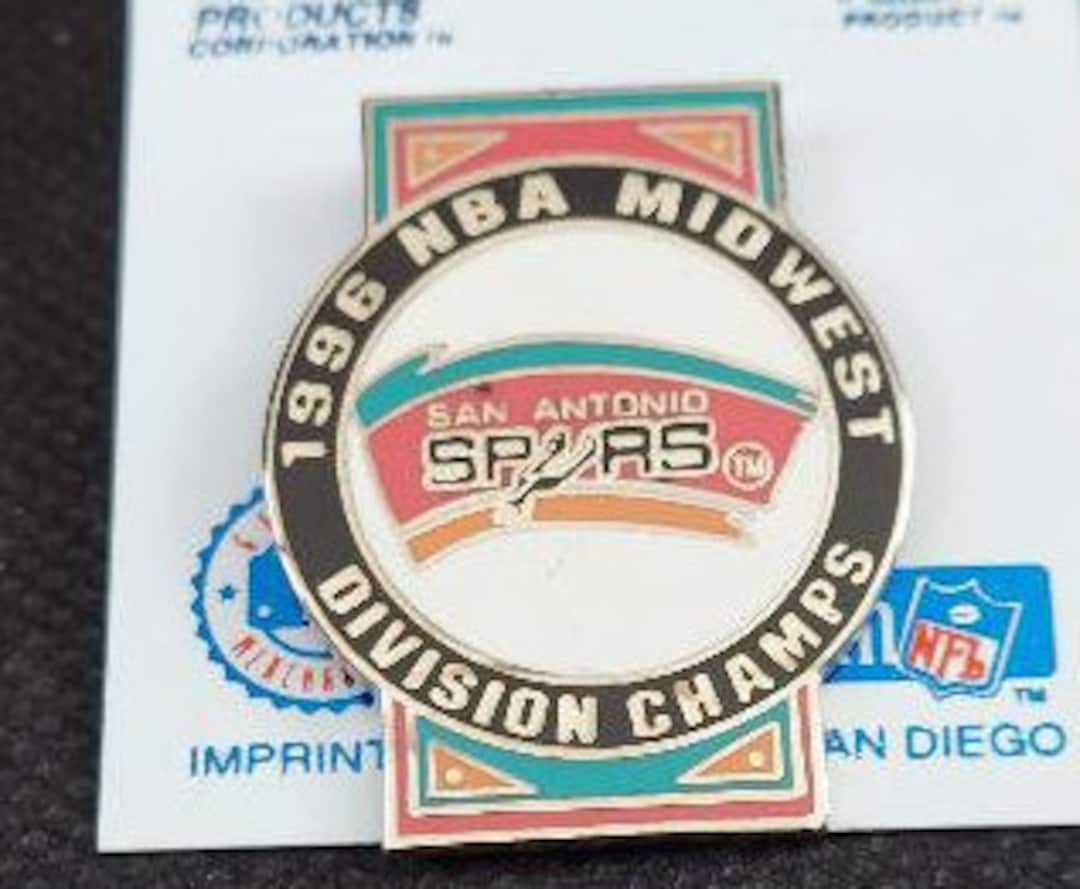 San Antonio Spurs 1996 NBA Midwest Division Champs Pin Basketball ...