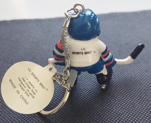 NHL Edmonton Oilers Lil Sports Brat Keychain Keyring Hockey Great Gift ...