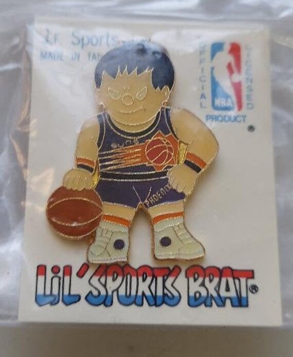 NBA Phoenix Suns Lil Sports Brat Pin Brand New Basket… - Gem