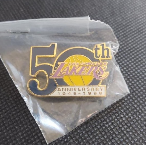 NBA Los Angeles Lakers 50th Anniversary Pin 1948-1998 Magic - Etsy