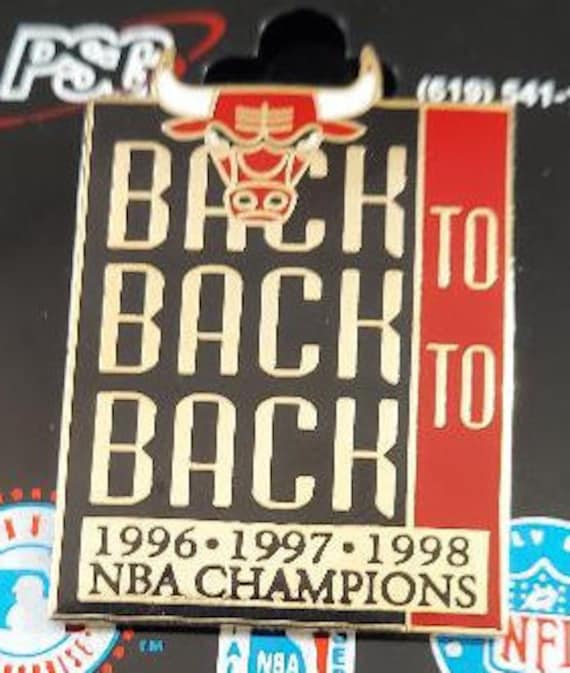 Chicago Bulls Back to Back to Back 1996 1997 1998 NBA | Etsy