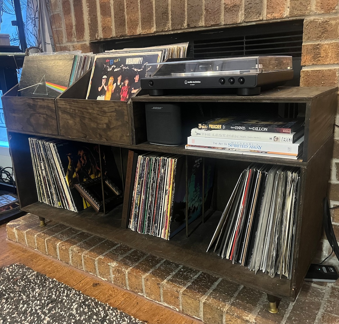 Large Vinyl Record Stand and Storage - Etsy