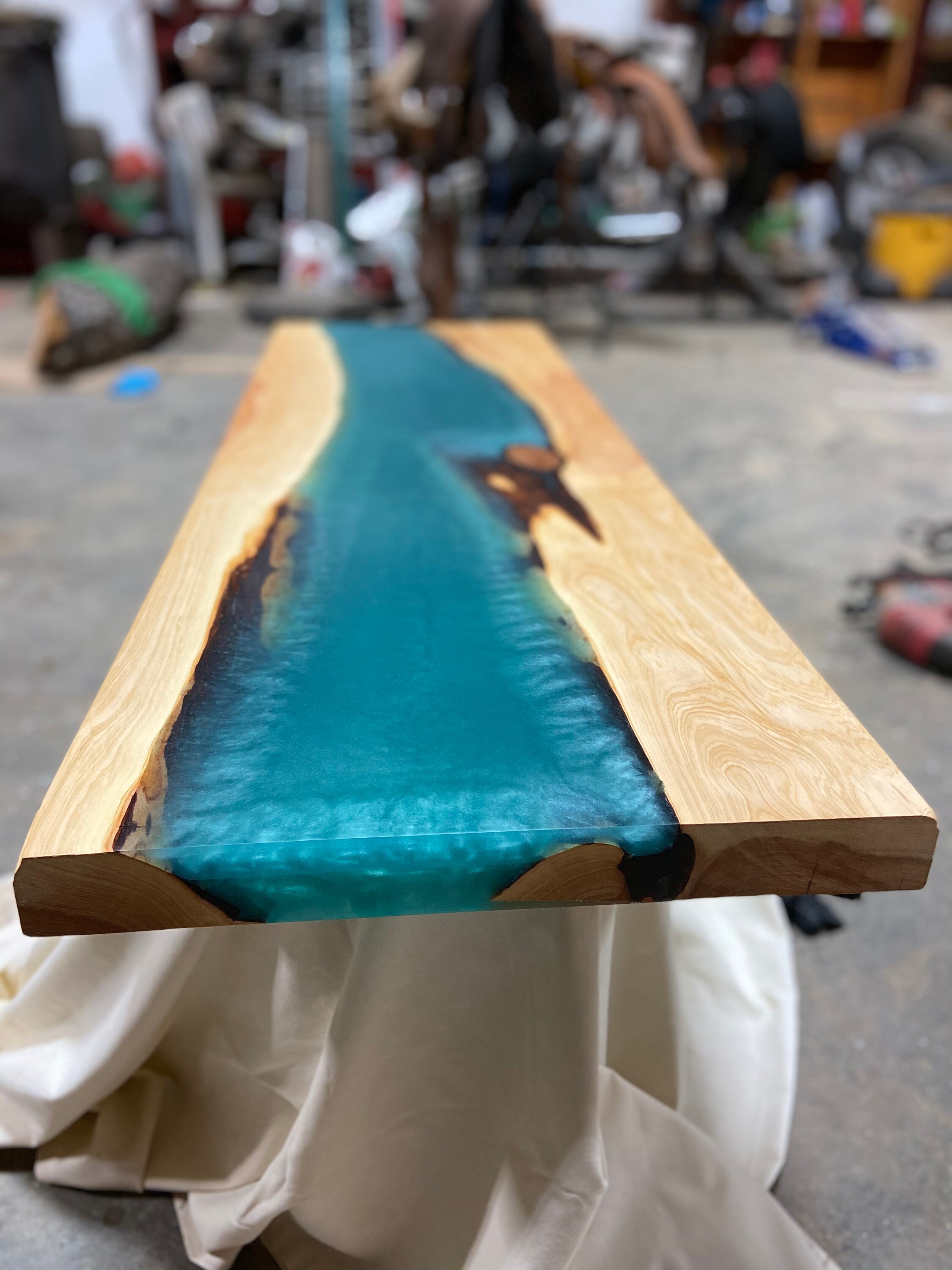 Alligator Juniper Deep Pour Epoxy Resin Coffee Table! Made From ...