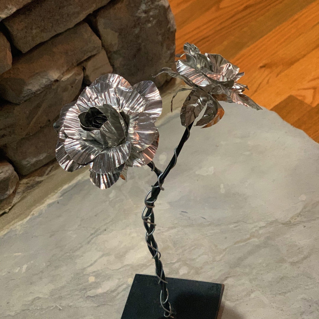 Metal Flower Decor - Etsy
