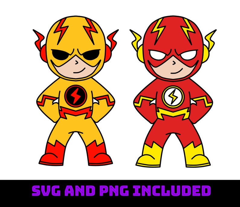 DC Flash Reverse Flash Clipart Cricut PNG SVG - Etsy