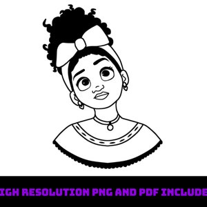 Encanto Dolores Cricut / Coloring Page - Etsy