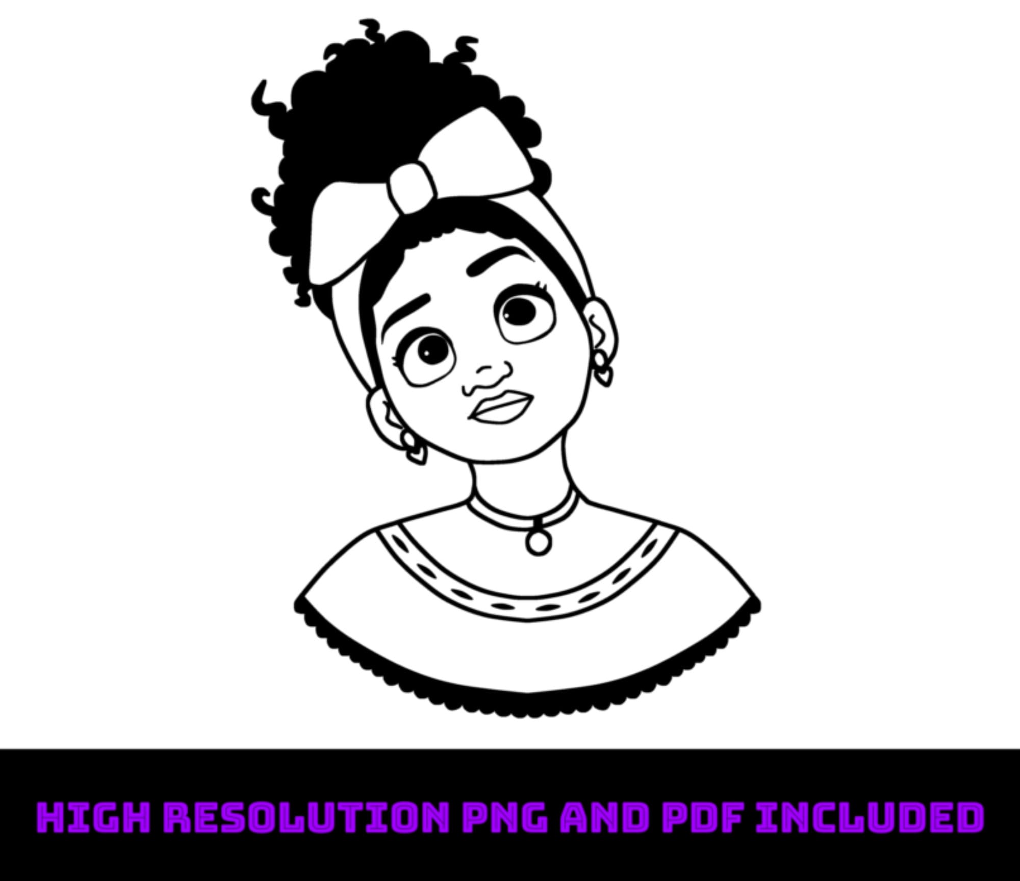 Encanto Dolores Cricut / Coloring Page - Etsy