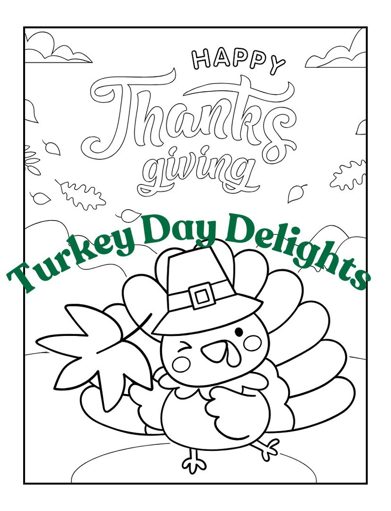 Delicias del día del pavo: imprimibles festivos para todas las edades ...