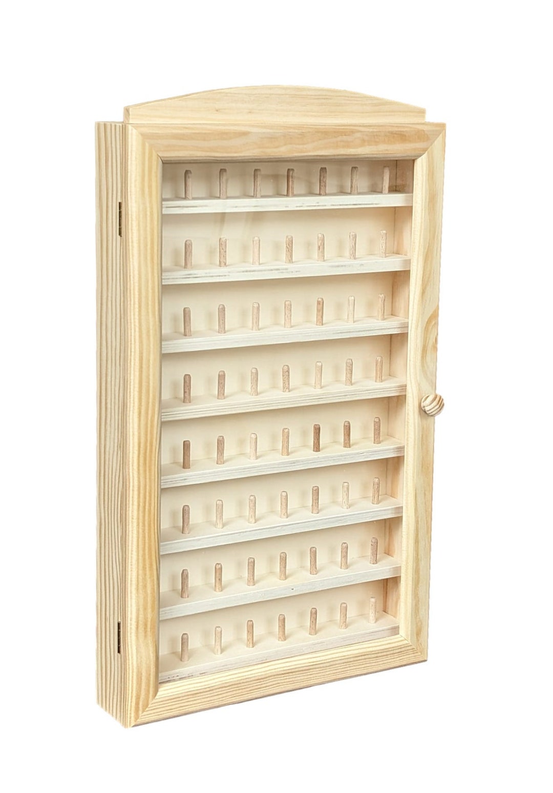 Thimble Collection Display Case. for 64 Thimbles. Includes Transparent ...