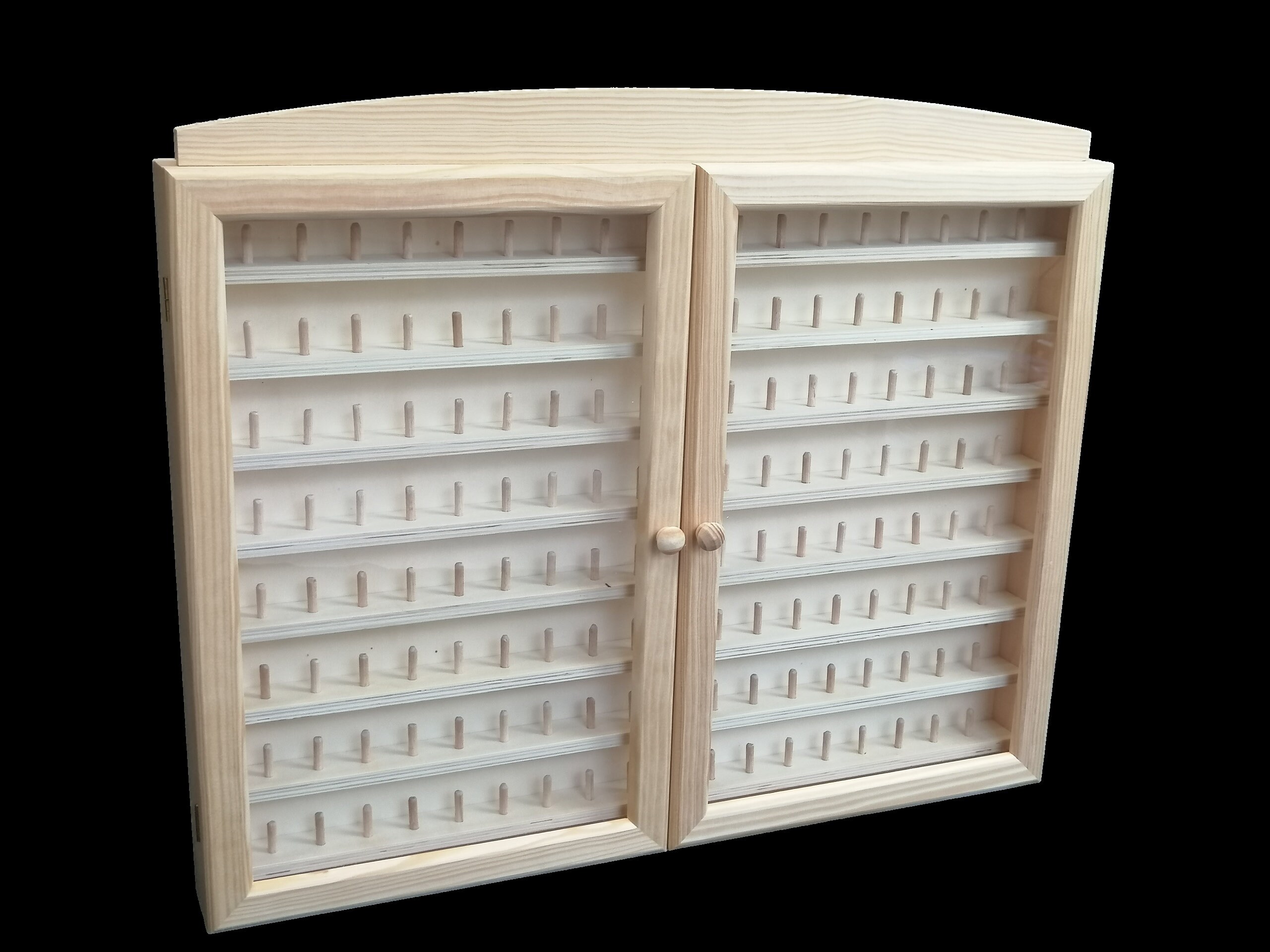 Thimble Collection Display Case. 2 Doors. for 144 Thimbles ...