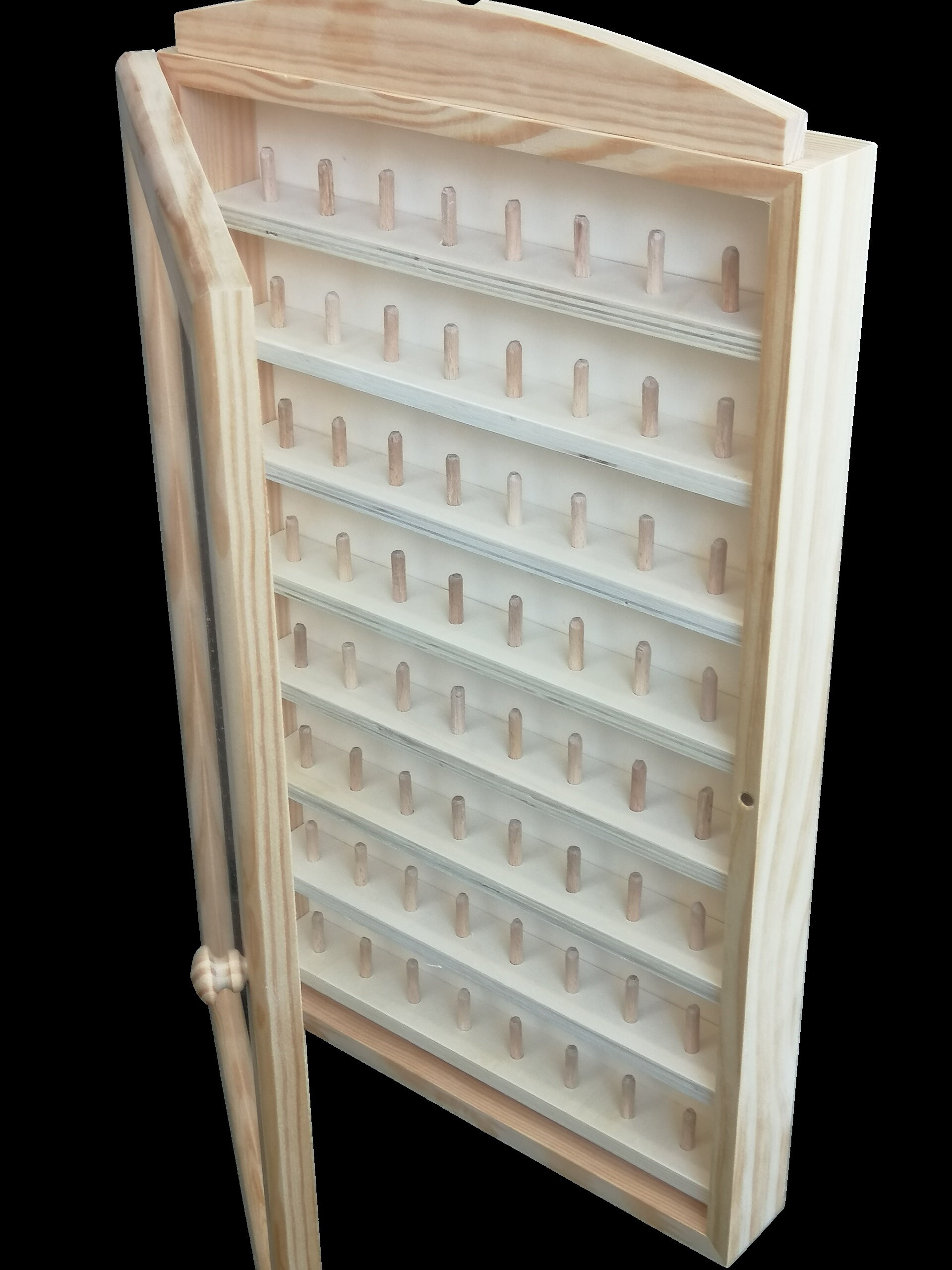 Thimble Collection Display Case. for 64 Thimbles. Includes Transparent ...