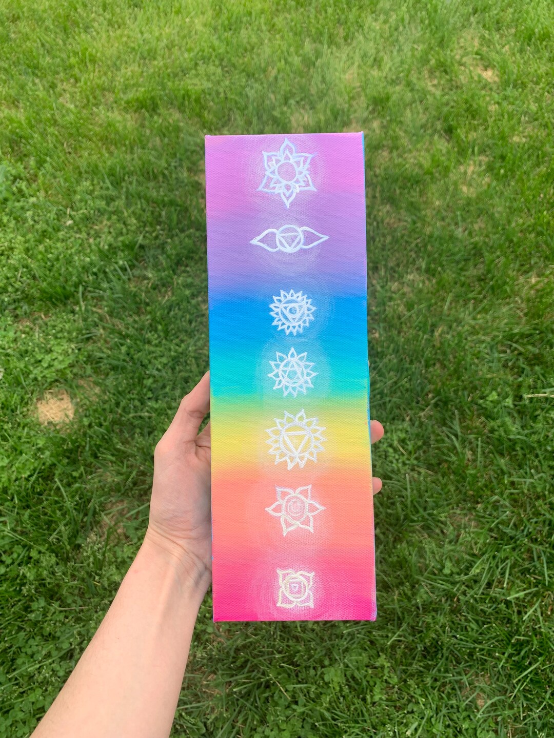 Seven Chakra Wall Hanging Canvas Original Artwork I Fine Art Chakra ...