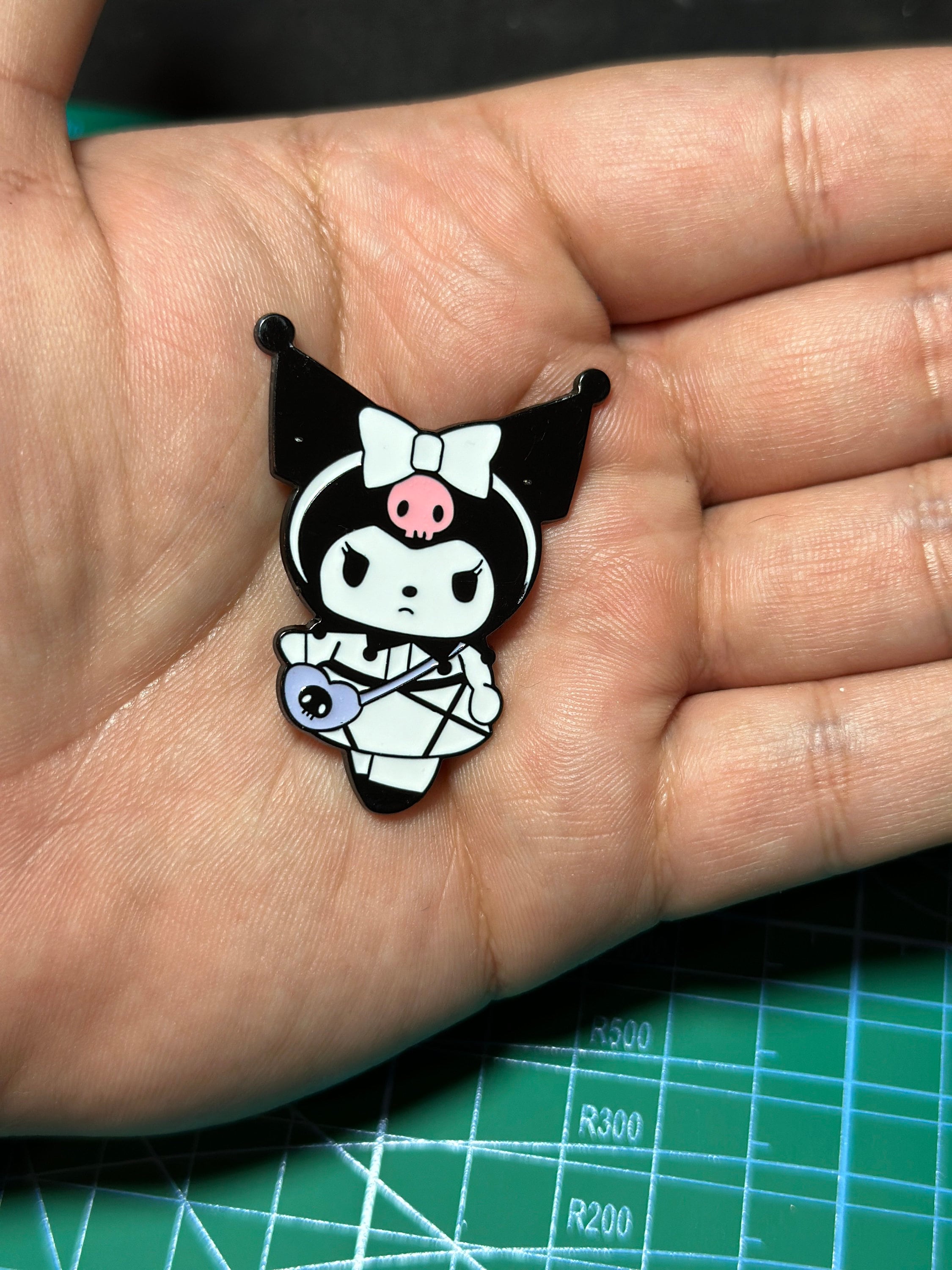 Cute Sanrio Kuromi Goth Halloween Enamel Pin, Brooch, Lapel Pin, Badge ...