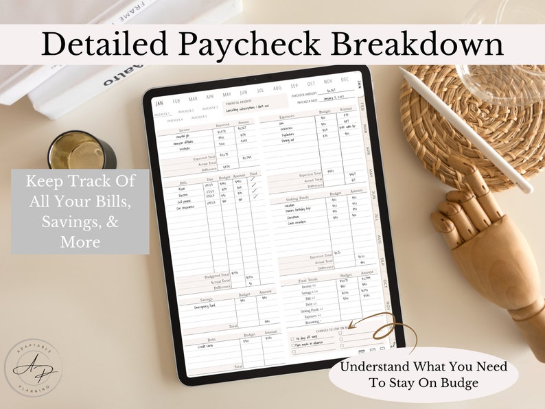 Paycheck Budget Planner Weekly Paycheck Planner Paycheck - Etsy