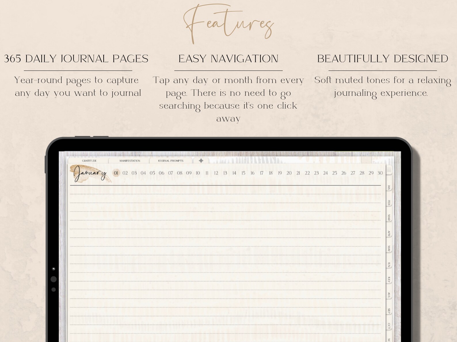 Digital Daily Journal 365 Pages Digital Journal for Ipad - Etsy