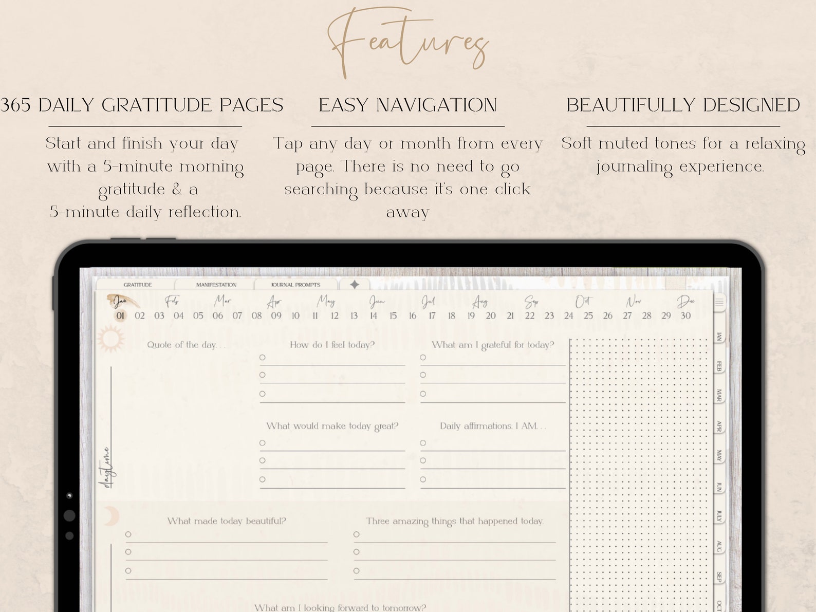 Digital Daily Journal 365 Pages Digital Journal for Ipad - Etsy