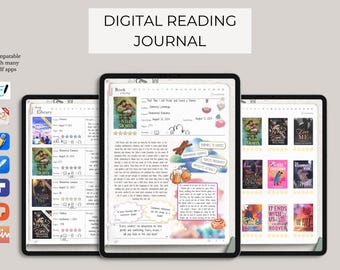 Digital Reading Journal, Digital Book Tracker for Goodnotes, iPad ...
