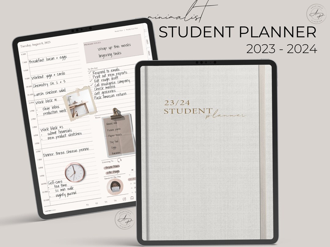Student Planner Digital Planner Academic Planner 2023 2024 Goodnotes ...