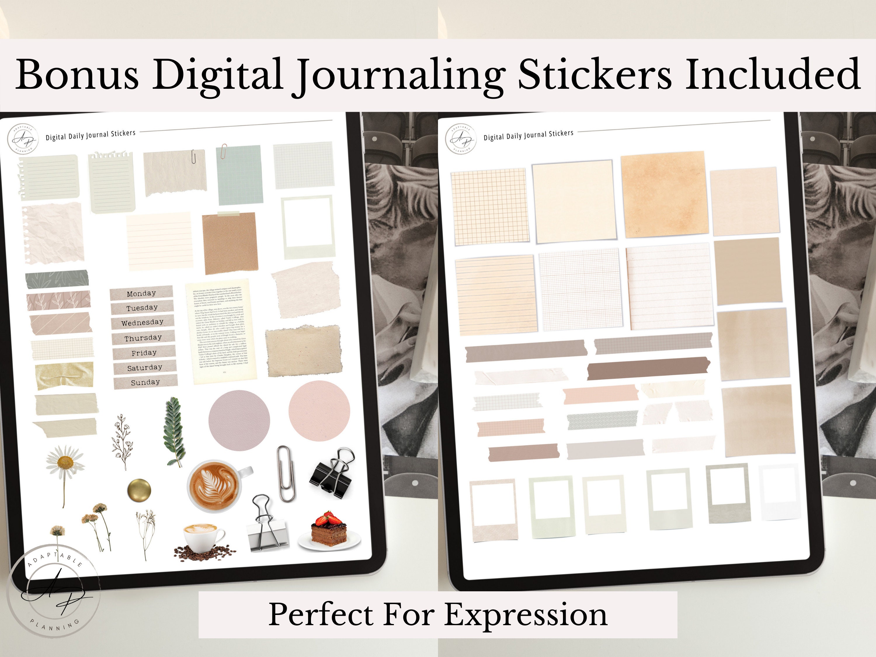 Digital Daily Journal Pages Digital Journal for Ipad - Etsy