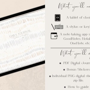 Digital Daily Journal, 365 Pages, Digital Journal for Ipad, Goodnotes ...